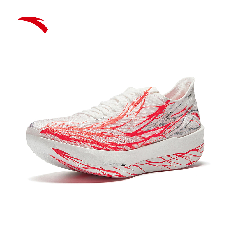 ANTA Men C202 G9 Carbon Plate Running Shoes 1125B5573-2 -White/Red ...