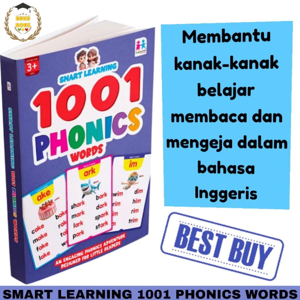 Smart Learning 1001 Phonics Words/Toddler Learning/Kindergarten ...