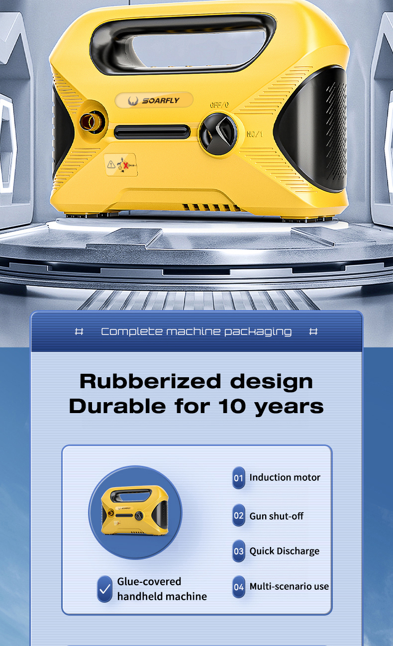 SOARFLY 4800W Water Jet High Pressure Cleaner High Pressure Portable ...