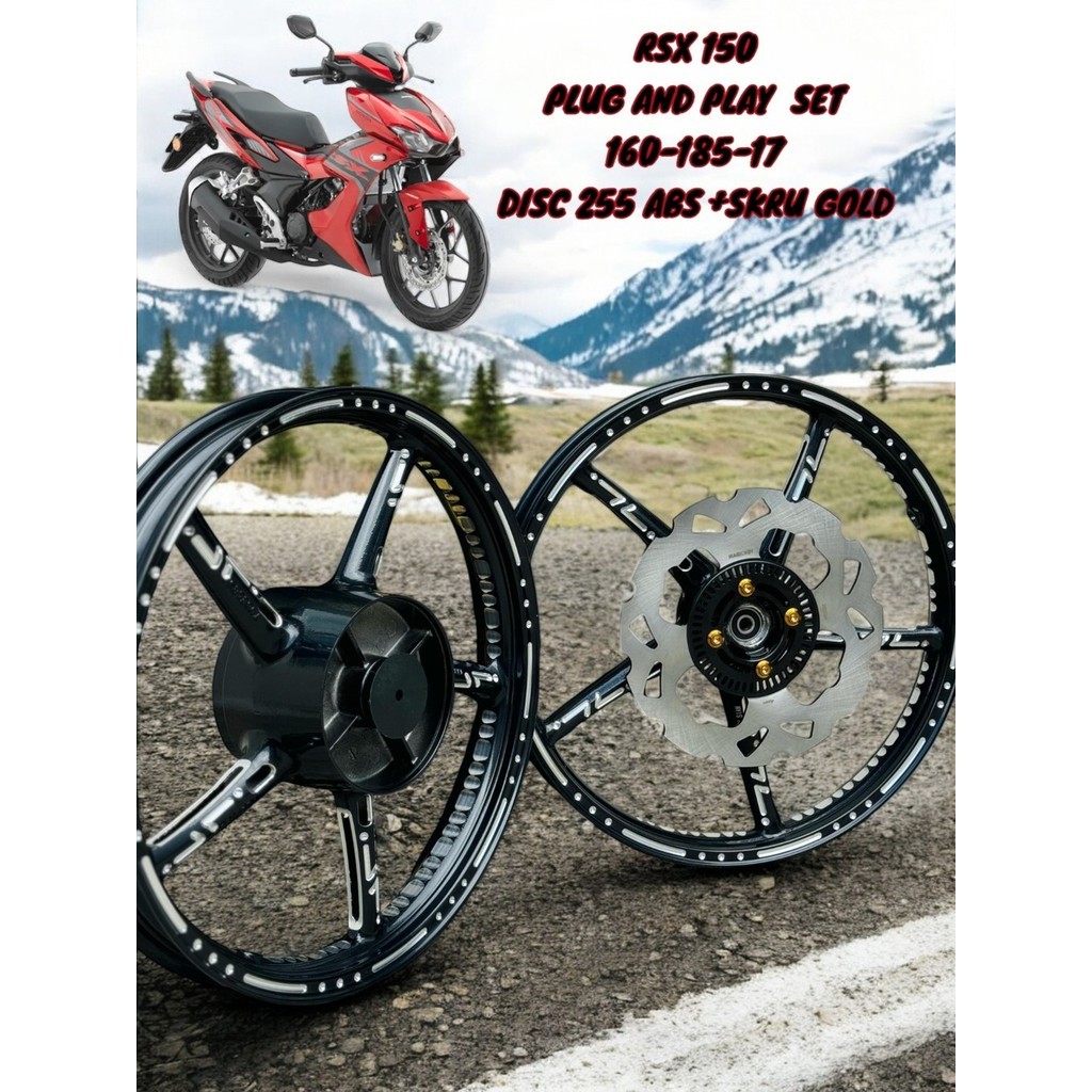 Zian Siam CNC LAY Sp522 Sport Rim RSX RS150 160-185-17 | Shopee Malaysia