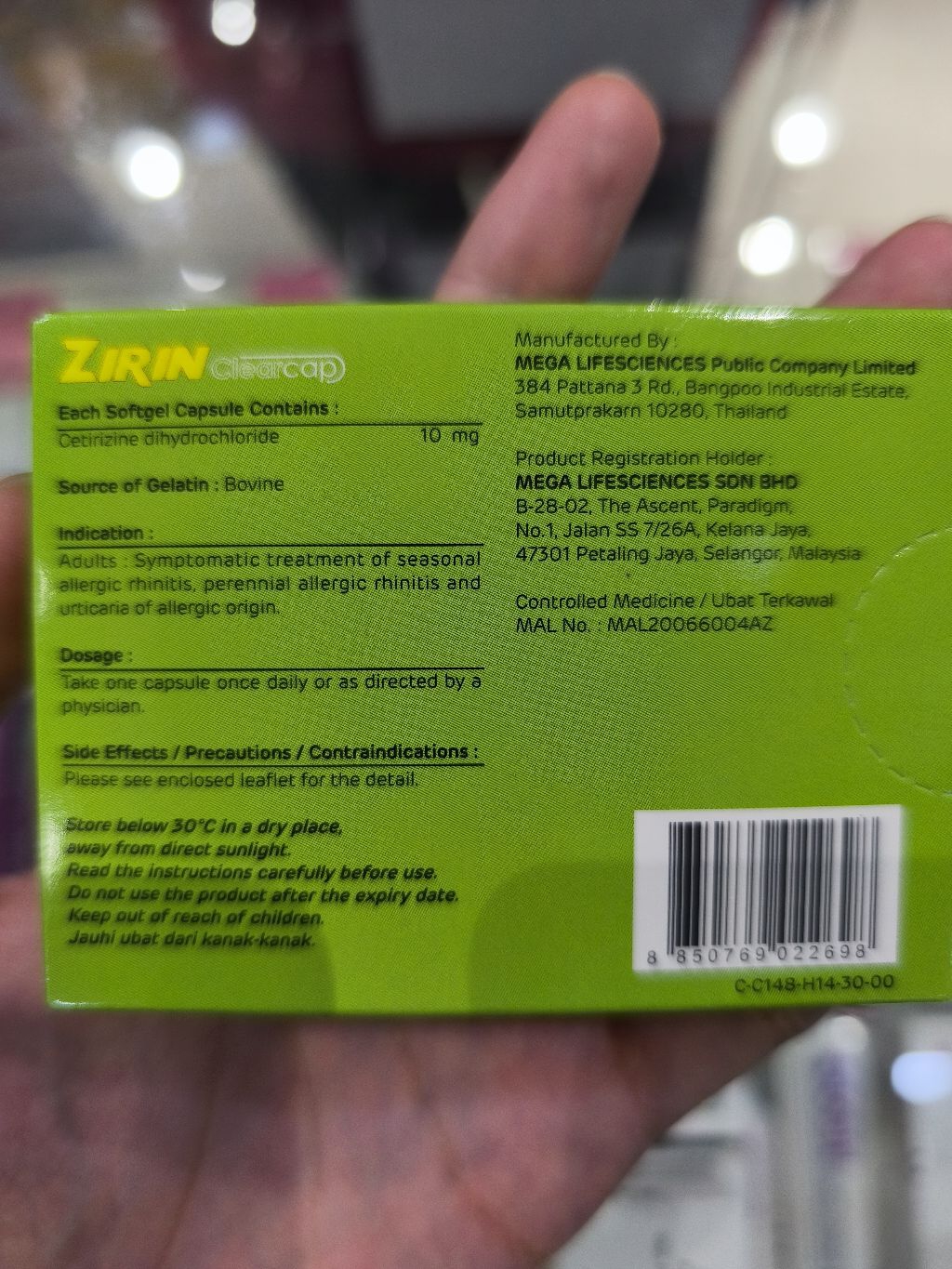 Mega Zarin Capsule (Anti Allergic) | Shopee Malaysia
