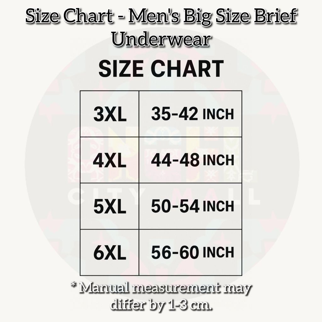 🔥🔥🔥Big Size Men’s Brief Underwear | Plus Size 3XL-6XL | Comfortable ...