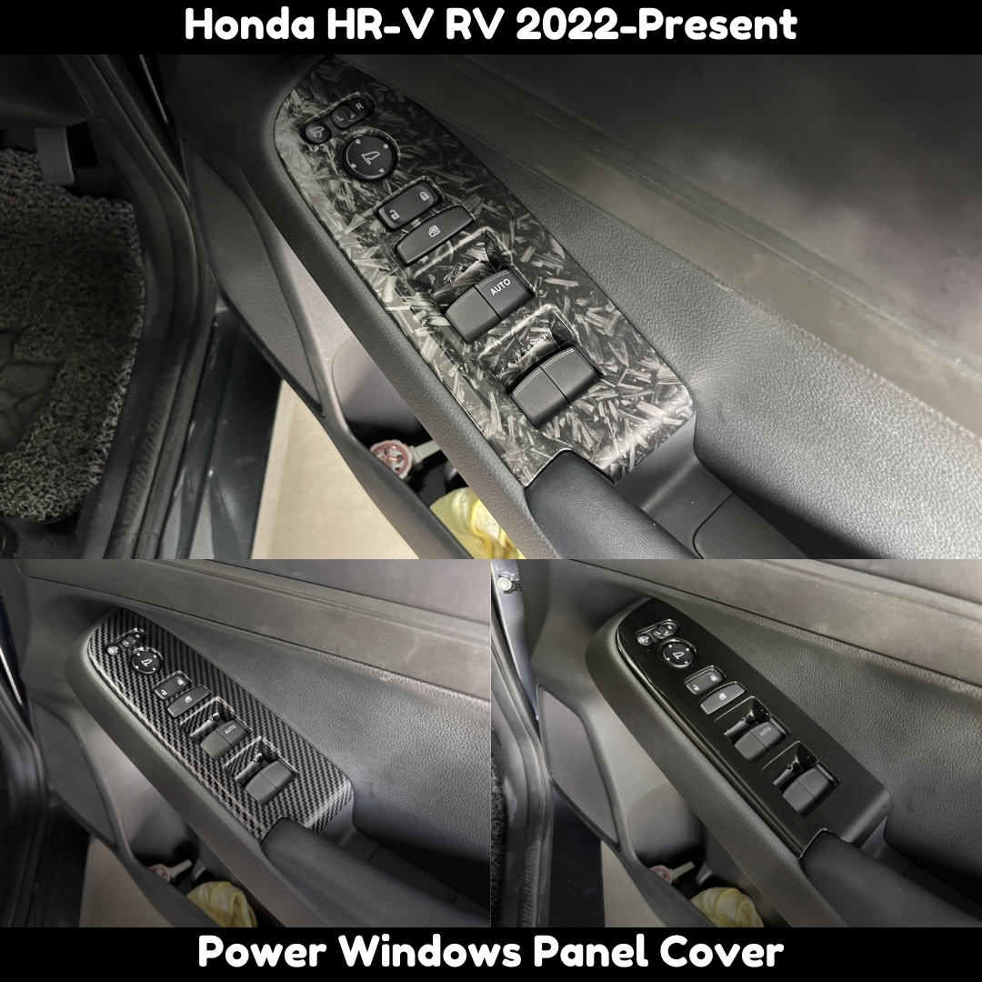 Honda HRV HR-V RV 2022-2025+ Forged Carbon Trim&Glossy Black Power ...
