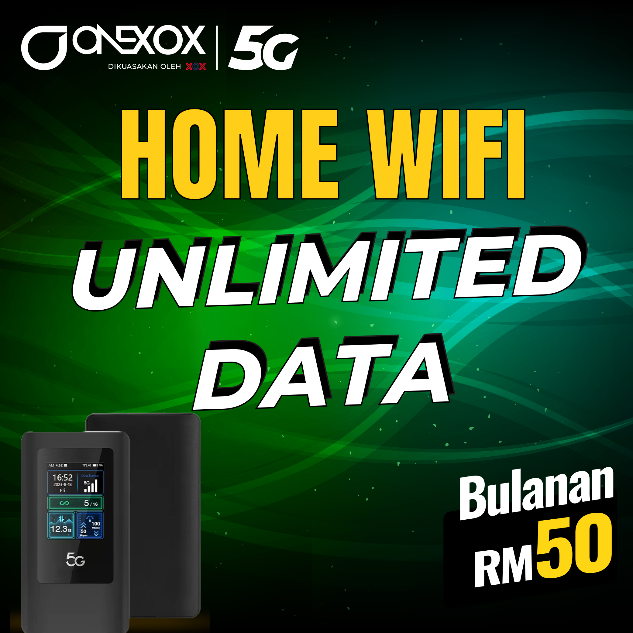 ONEXOX poket wifi 5G with unlimited data | Shopee Malaysia