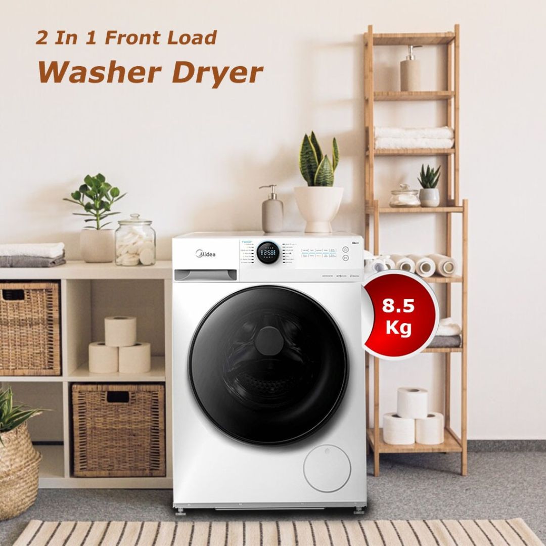 Midea 8.5Kg 2 In 1 Front Load Washer Dryer Combo MF200D85B | Shopee ...