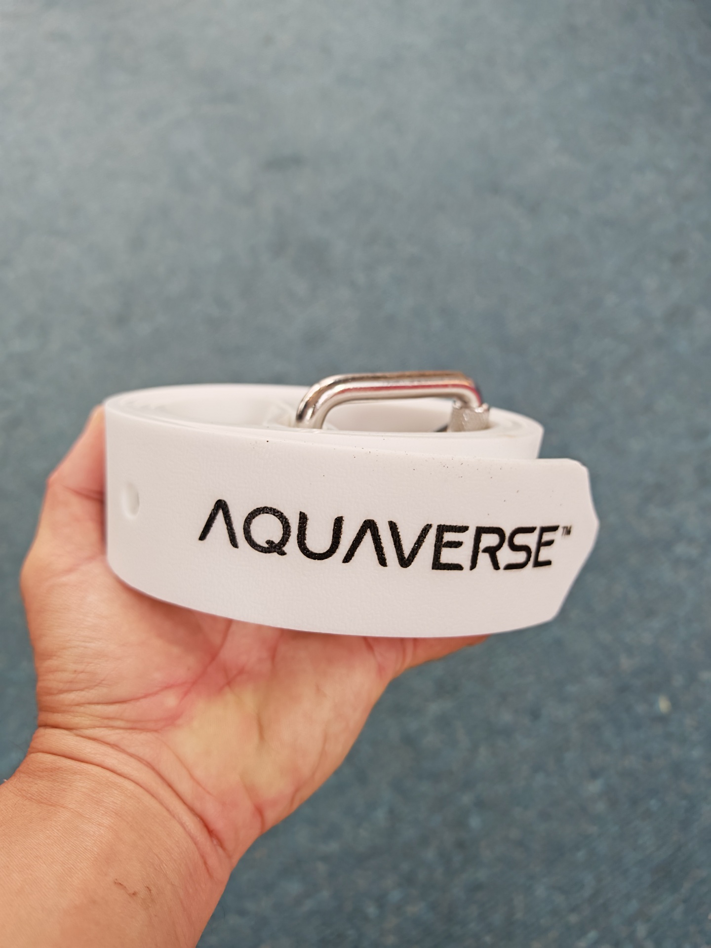 AQUAVERSE 1.3m Freediving Weight Belt Silicone with Stainless Steel ...