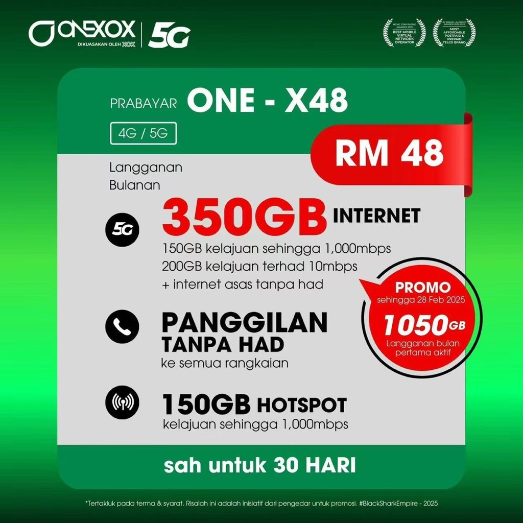 Vip Number CHOOSE LAST 4 DIGIT Onexox 400gb Xox Sim Card Onexox Simkad ...