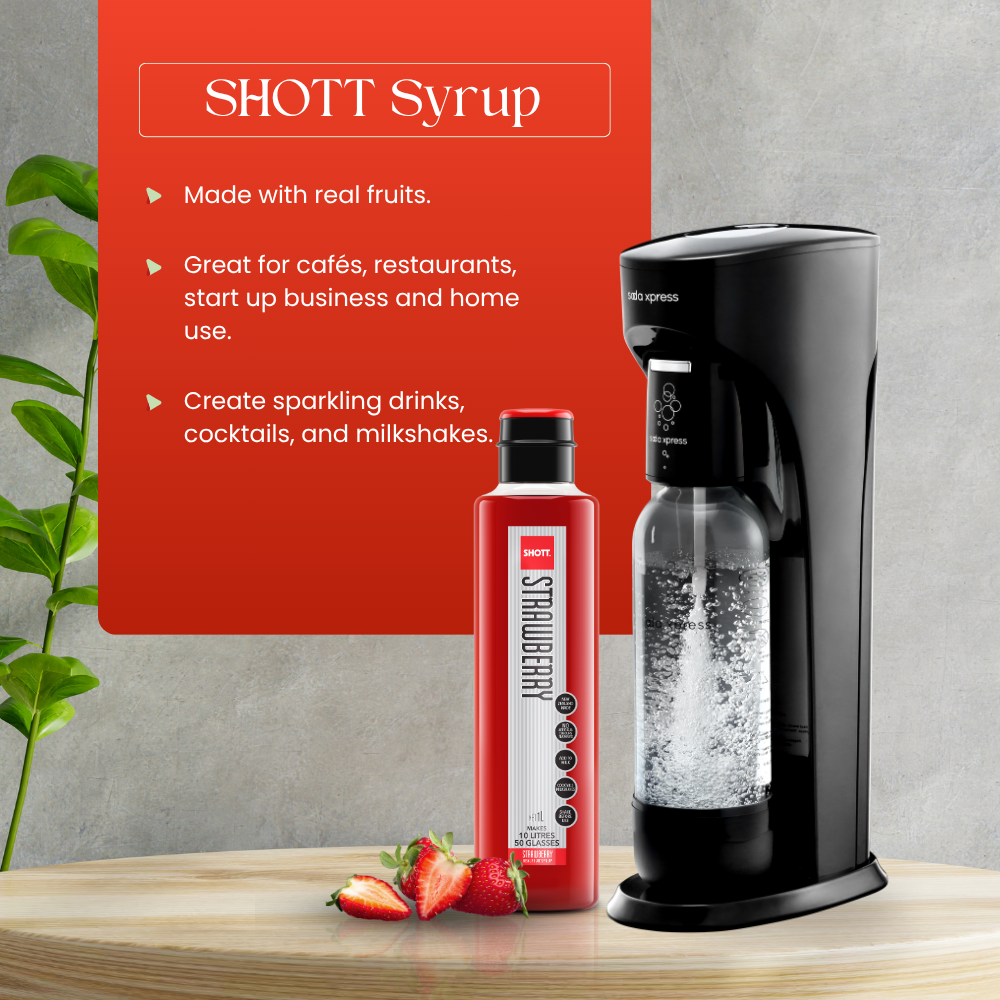 SHOTT Beverages Strawberry Syrup 1L | Shopee Malaysia