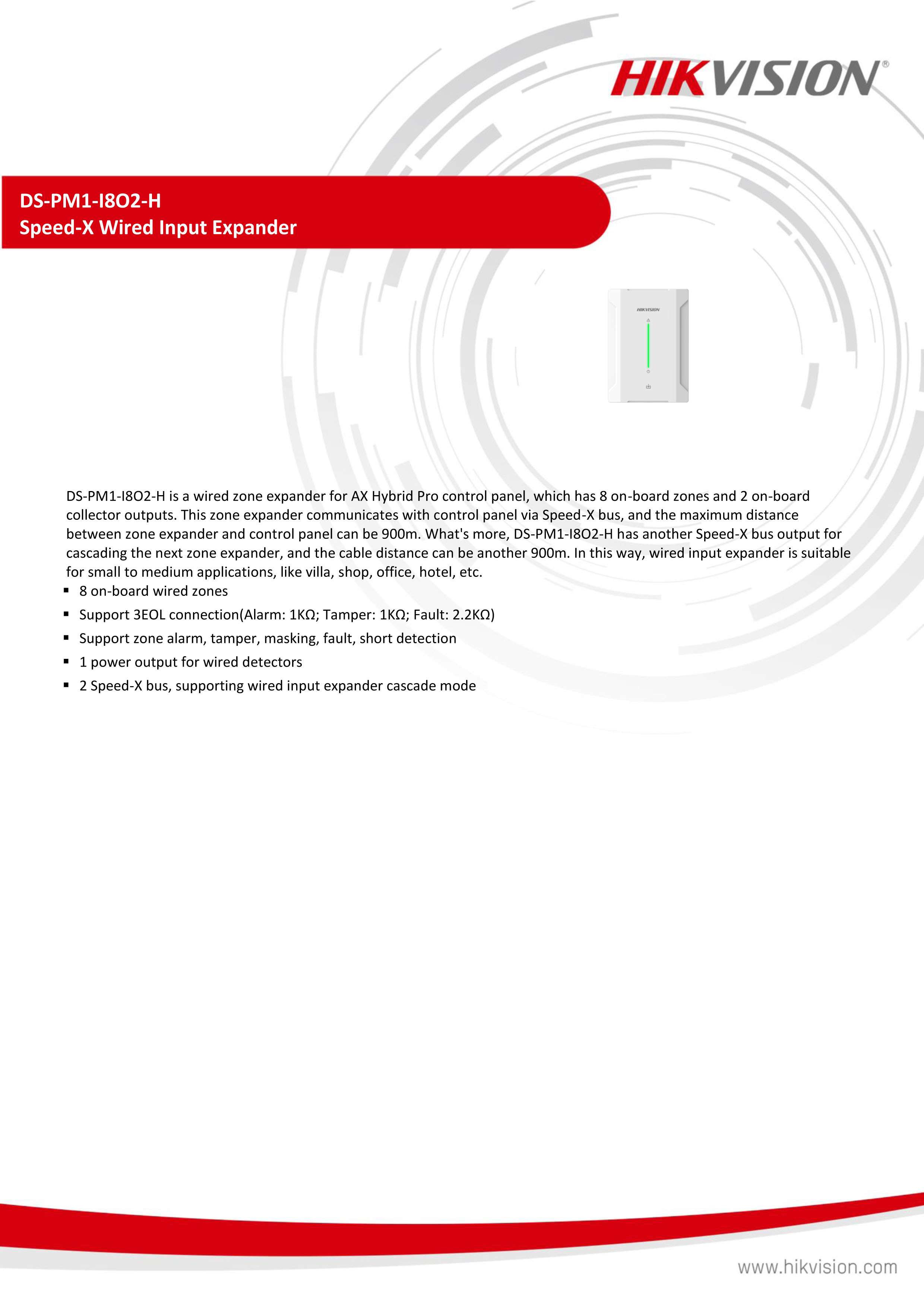 Hikvision DS-PM1-I8O2-H Wired Input Expander (Cascade) | Shopee Malaysia