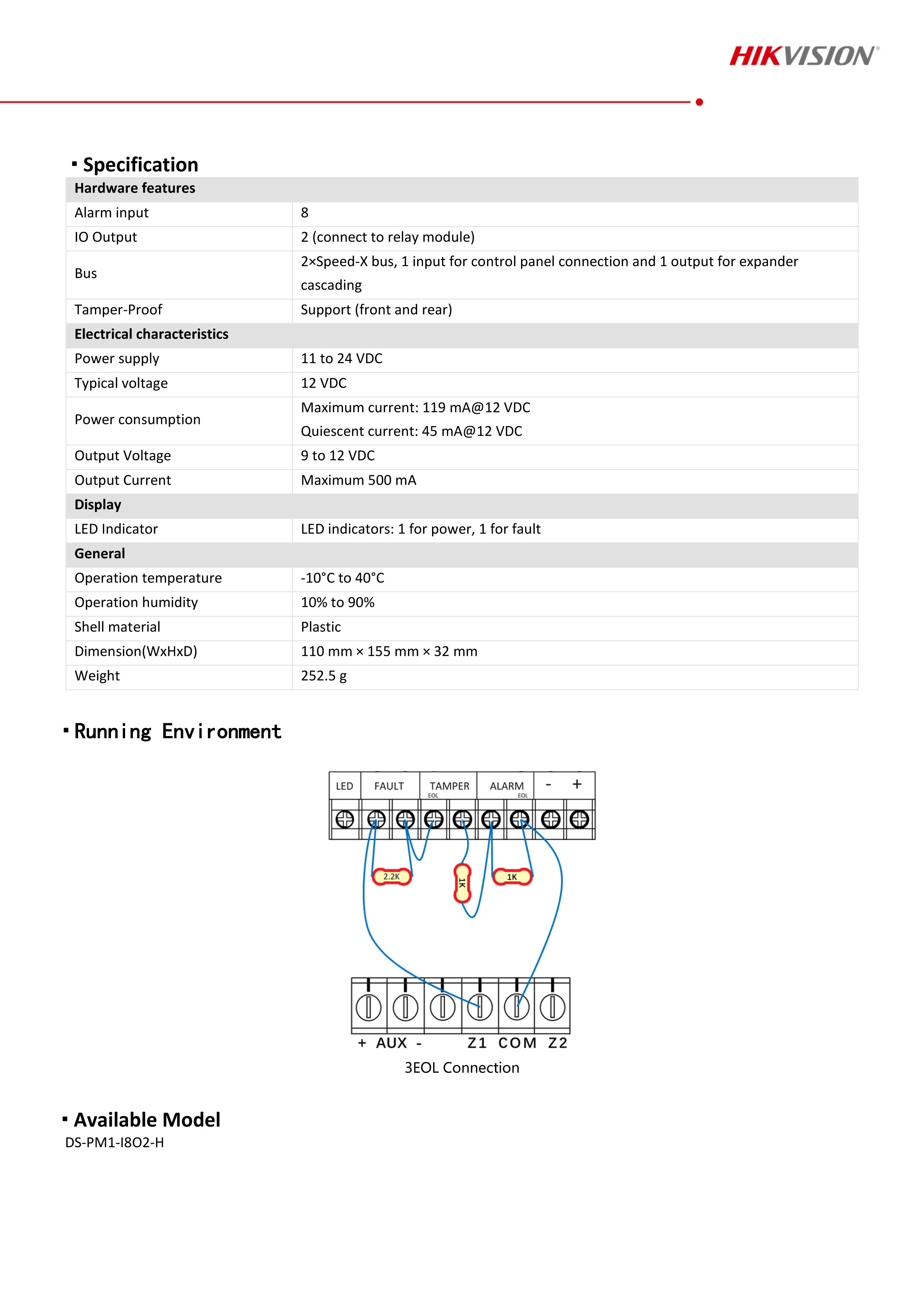 Hikvision DS-PM1-I8O2-H Wired Input Expander (Cascade) | Shopee Malaysia