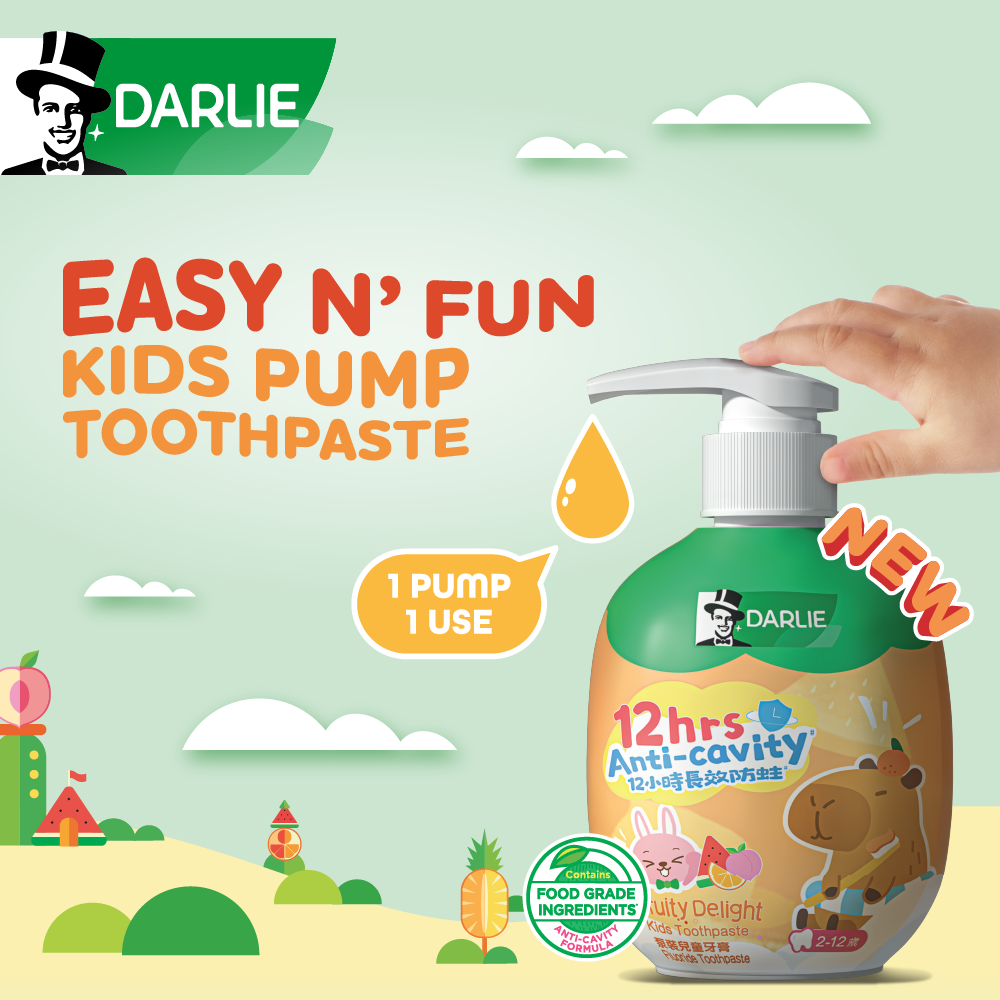 DARLIE Kids Pump Fruity Delight Toothpaste 120g | Shopee Malaysia