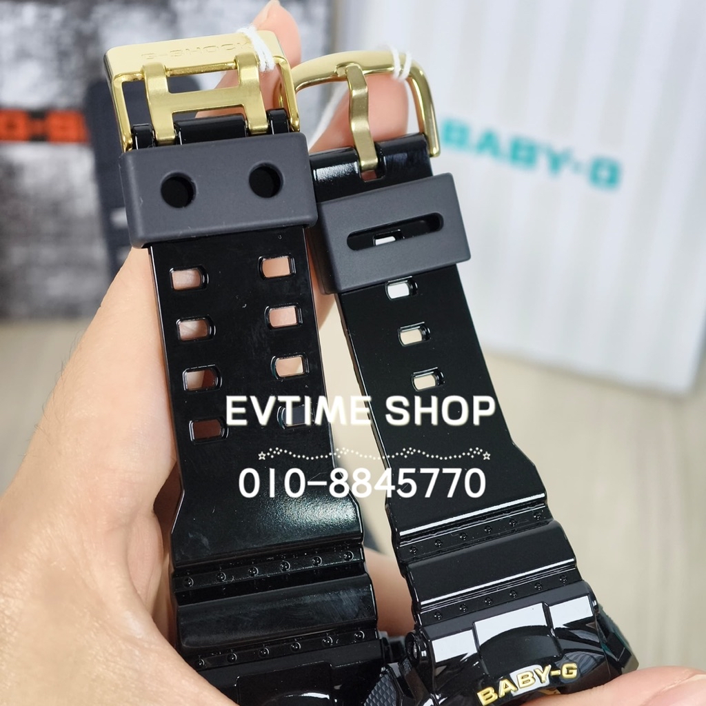 COUPLE SET CASIO BABY-G&G-SHOCK BLACK GOLD BA-110X-1A / GA-110GB-1A ...