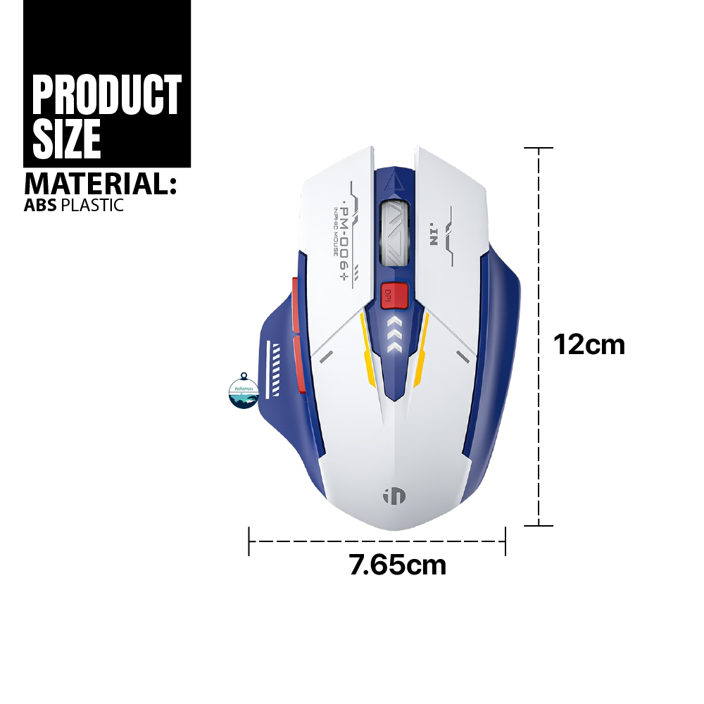 Wireless Gaming Mouse Inphic F9 Rechargeable Mouse Wireless Ergonomic ...