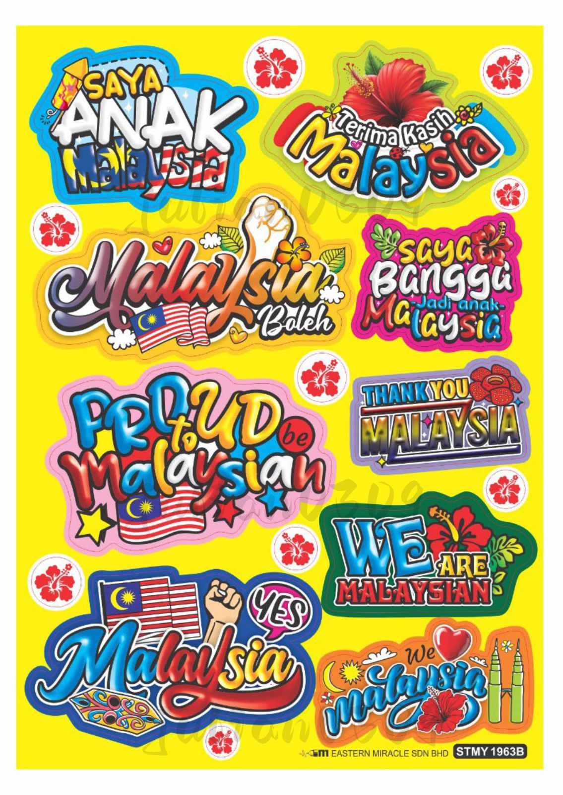 Merdeka Malaysia Sticker Saya Anak Malaysia Sticker Merdeka Sticker ...