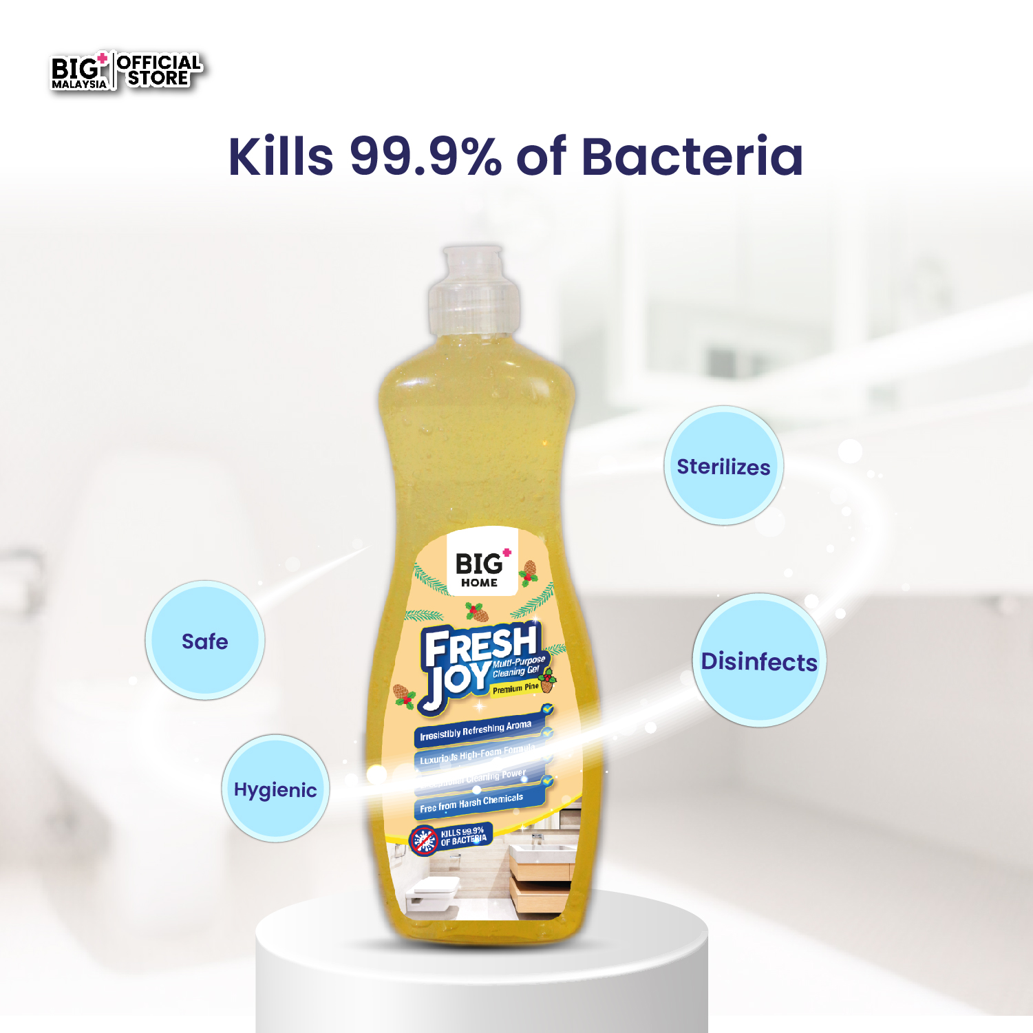 BIG+ FreshJoy Multi-Purpose Toilet Cleaning Gel (500g) Toilet Bowl ...