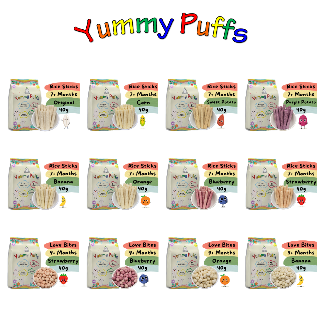Baby Leafy Yummy Puffs Rice Stick 7m+ (40g x 2 Packs) | Shopee Malaysia