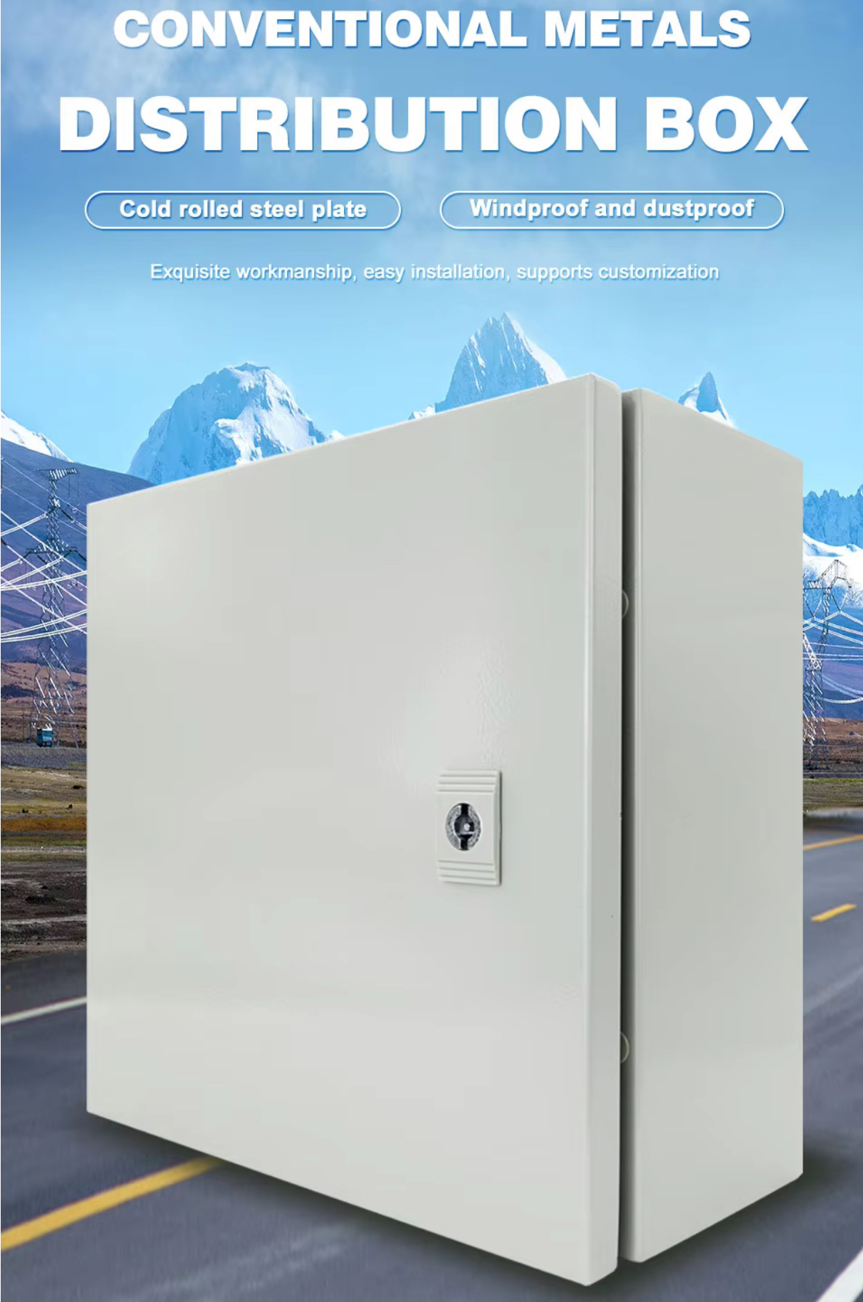 Weatherproof IP65 Metal Enclosure Panel Box Indoor And Outdoor Cabinets ...