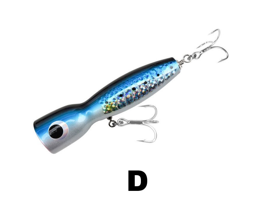 JIGMAN Large HANDMADE WOOD GT POPPER 175mm 120g Fishing Lure Gewang ...