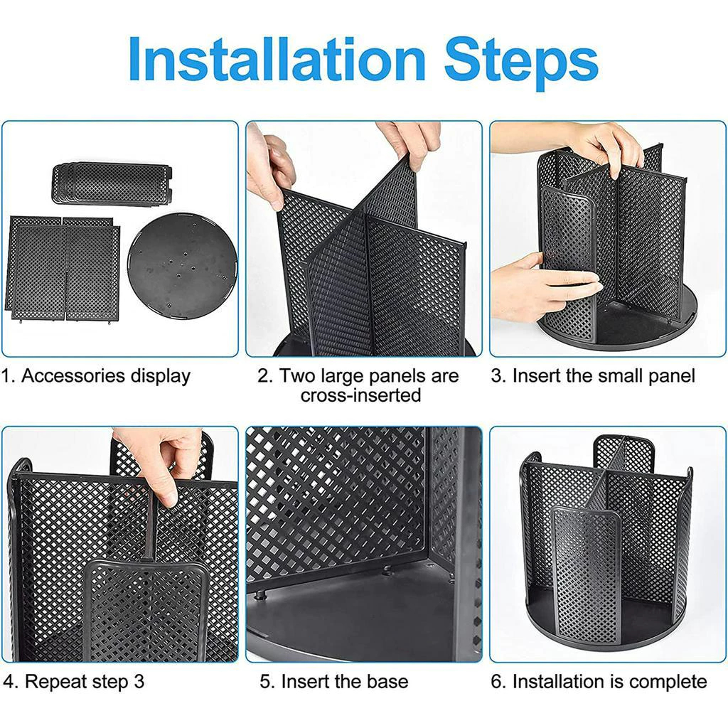 360° Rotating Multi-Scene Organizer Rack - Cup Holder/Beauty Storage ...