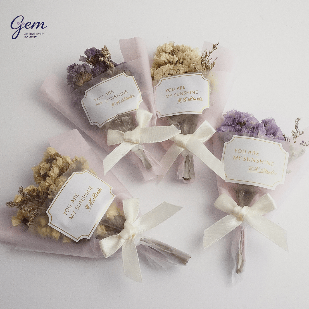 [Ready Stock] Gem Sejambak Mini Bunga Kering / Cenderahati Majlis ...