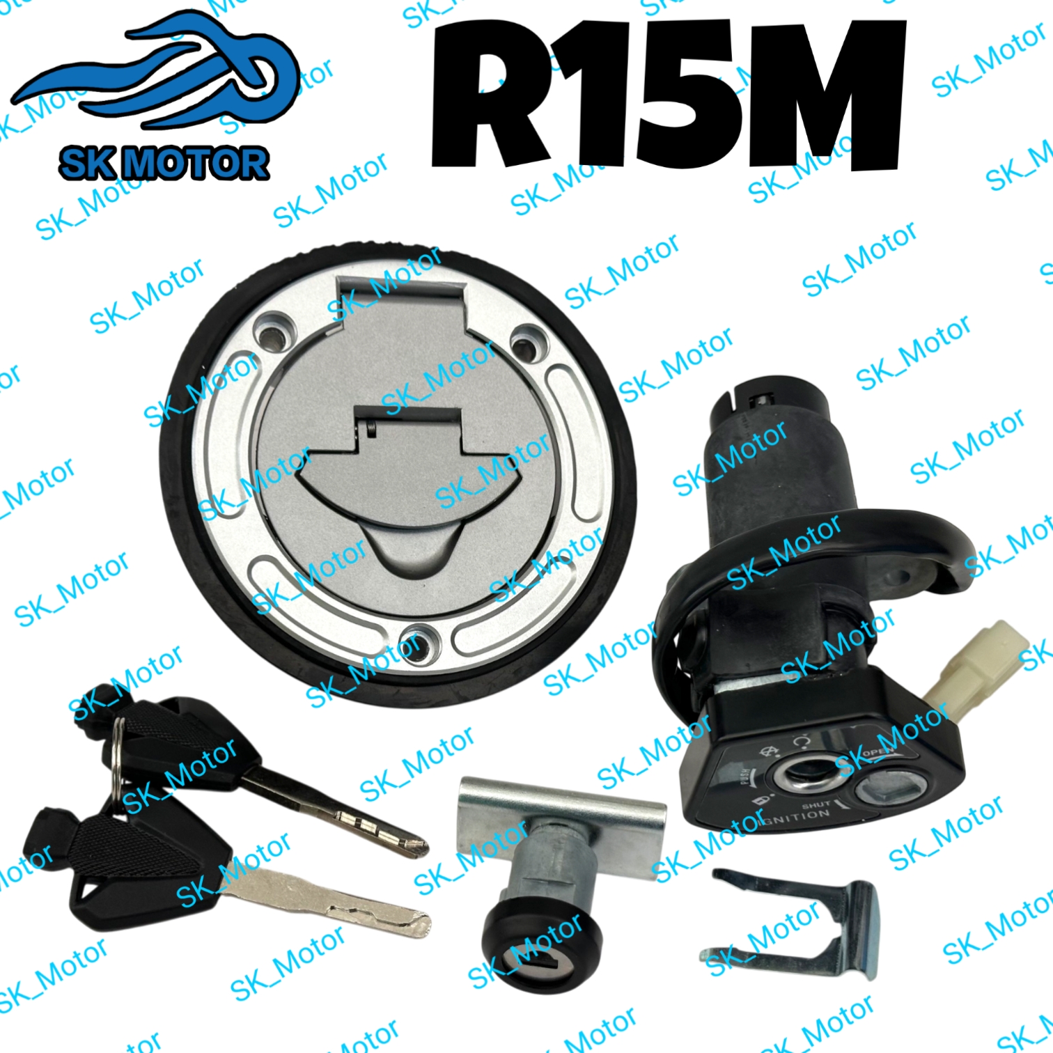 Yamaha YZF-R15M R15 M Original Main Switch Lock Kunci Seat Kusyen Suiz ...