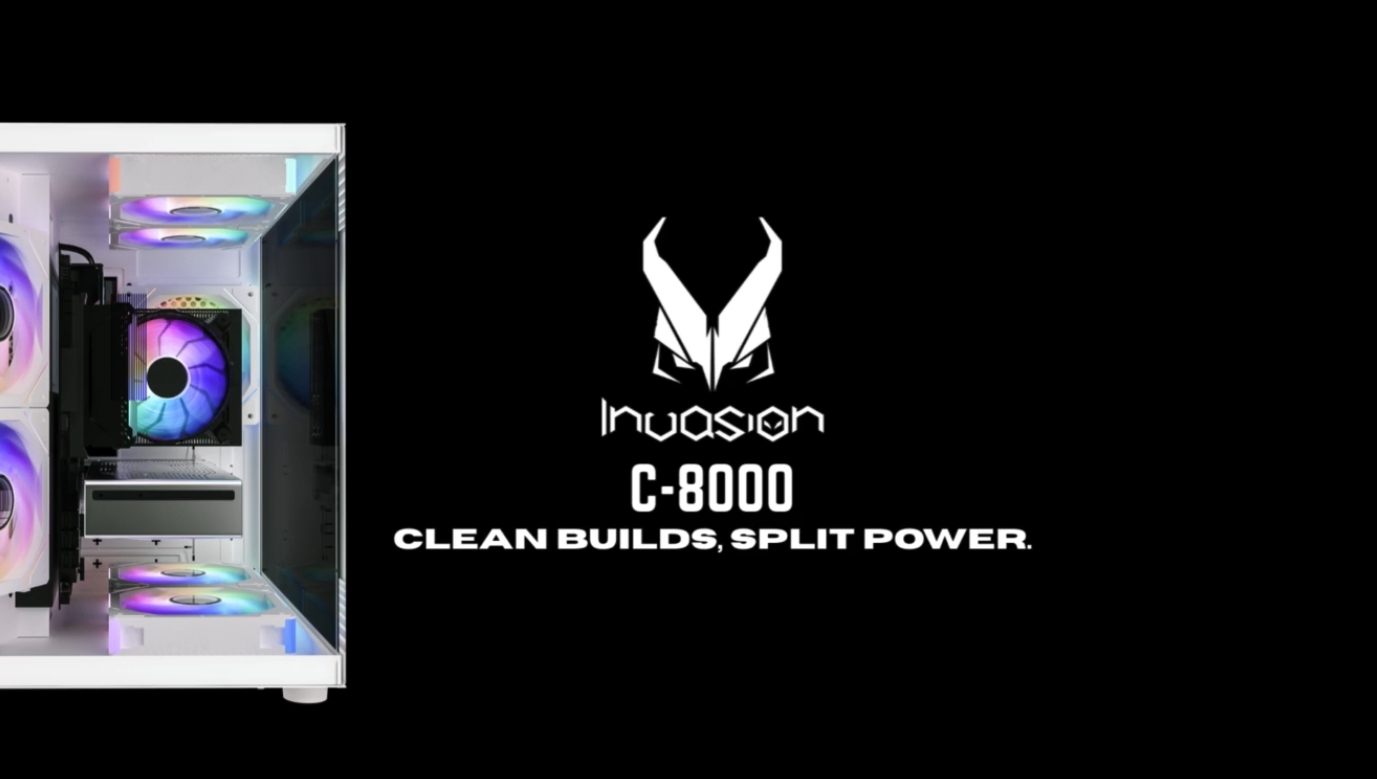 INVASION M-ATX C-8000 TG GAMING CASE WITH 5 PCI EXPANSION SLOTS - PC ...