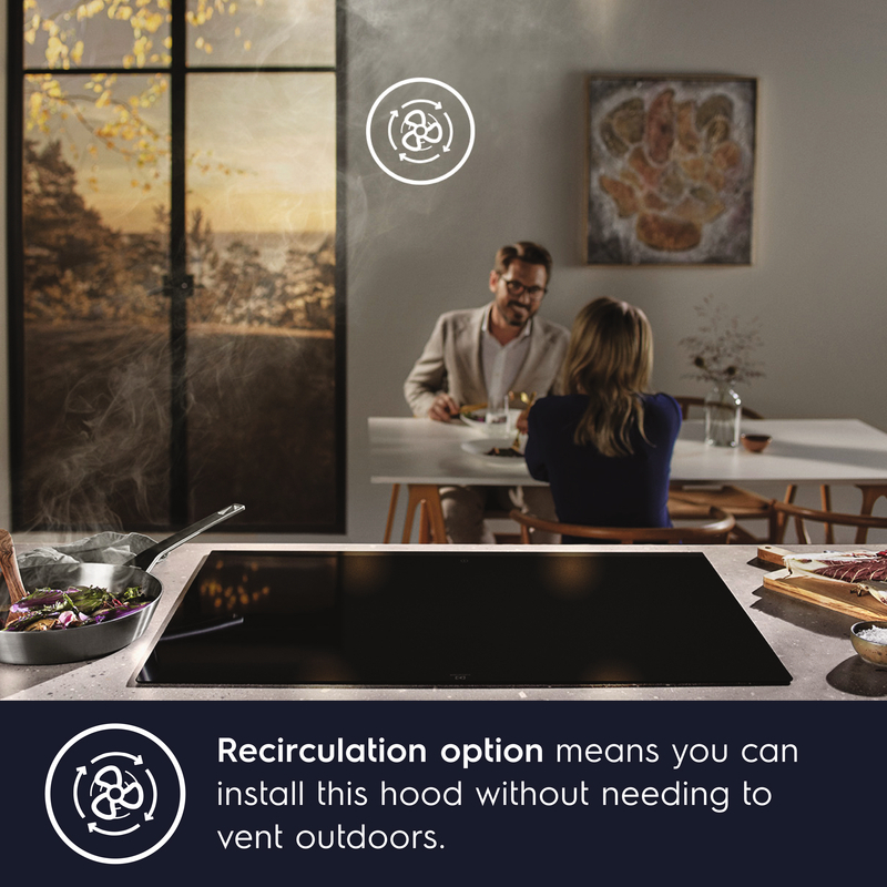 Electrolux 90cm Chimney Hood | Hob2Hood | Glass Touch Control | 3-Speed ...