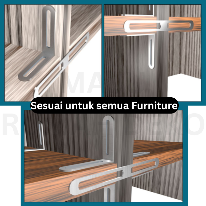 MAJU Multipurpose Stainless Steel 304 Heavy Duty L shape Bracket wall ...