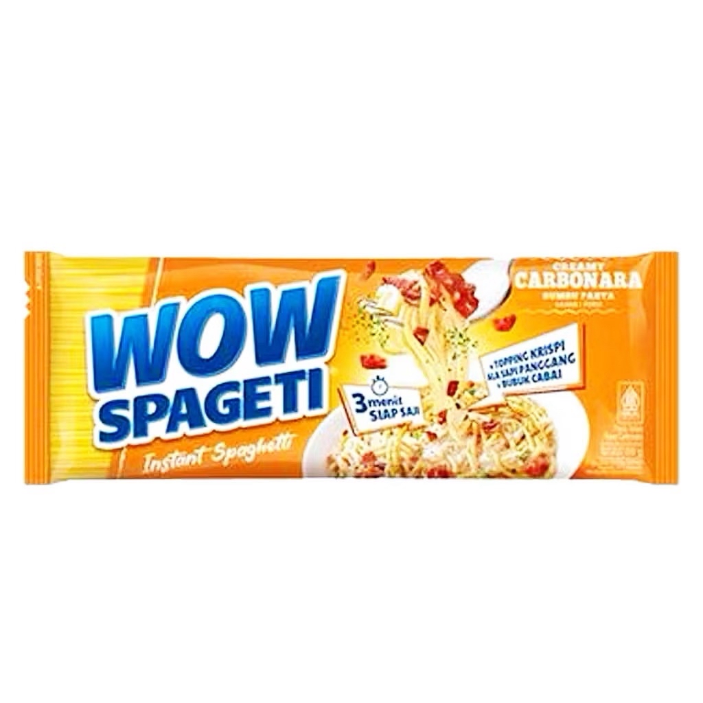 WOW and POP SPAGHETTI 3minit siap ready HALAL INSTANT NOODLE | Shopee ...
