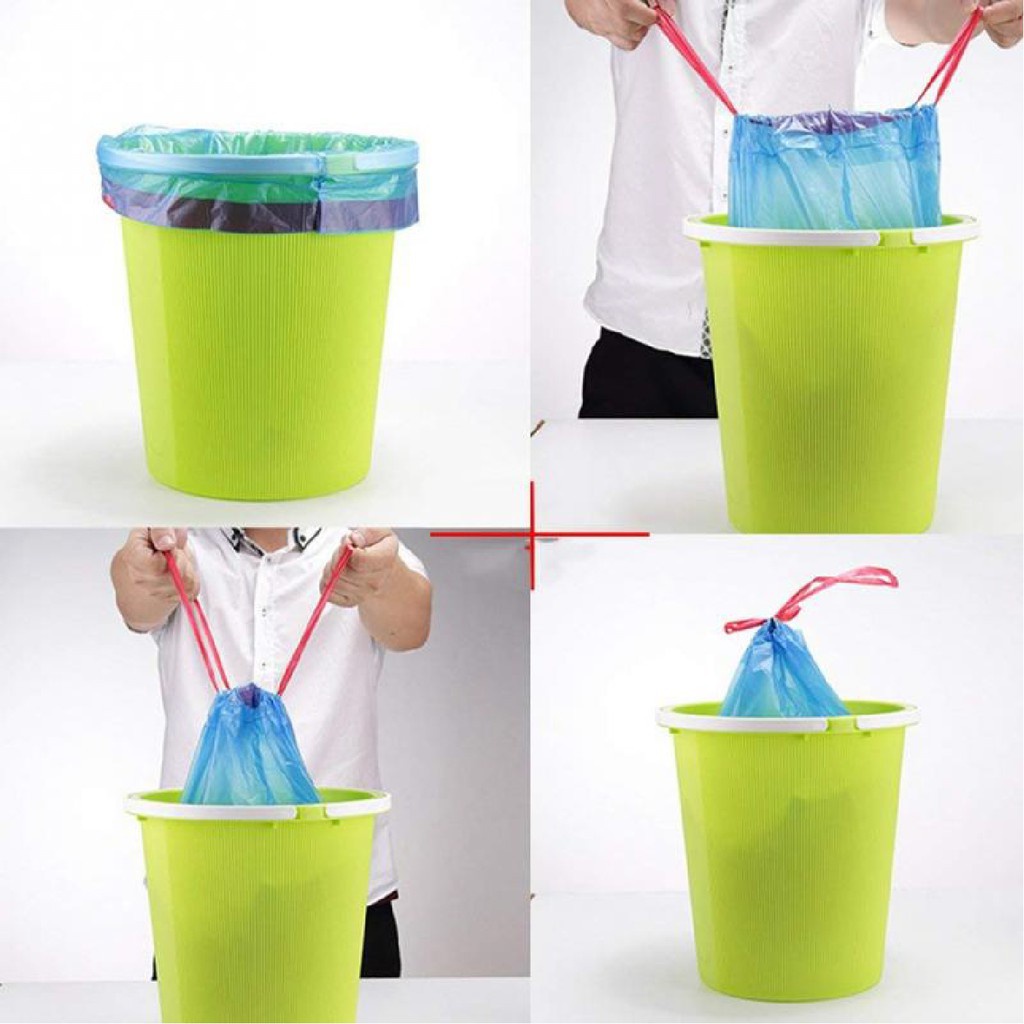 Drawstring Garbage Bags – 45cm x 50cm Thickened, Super Load-Bearing ...