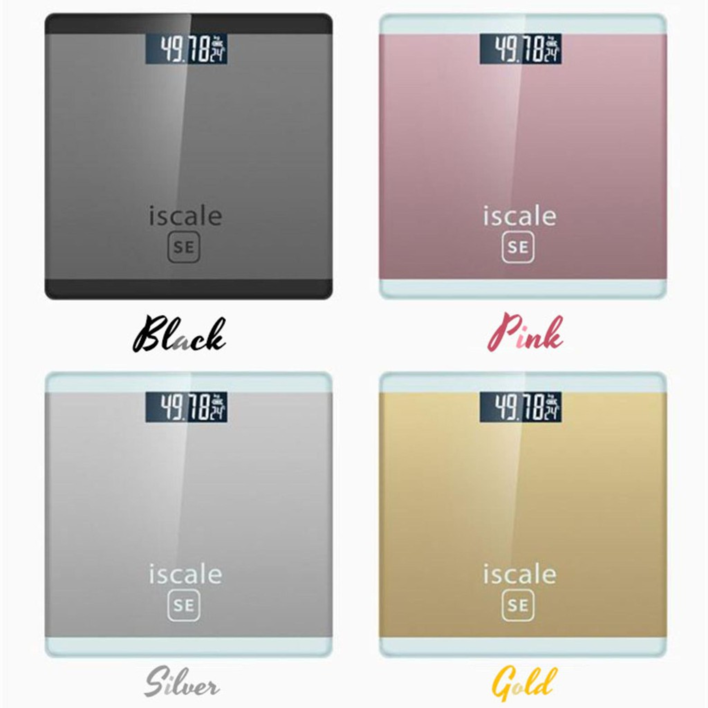 iScale SE Digital Body Scale Auto On/Off / Penimbang Berat Digital ...