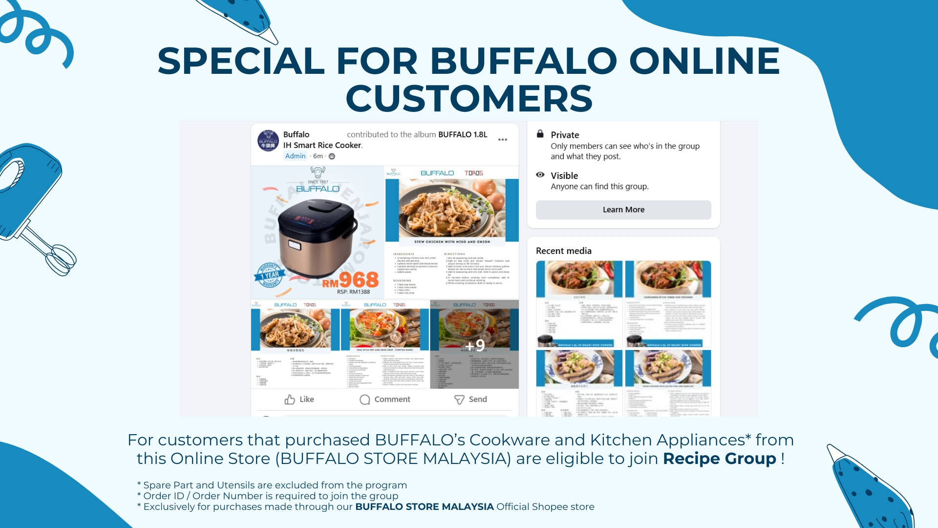 BUFFALO TOROS Multifunction Zisha Pot Stew Cooker 5L | Pre-set Menu | 1 ...