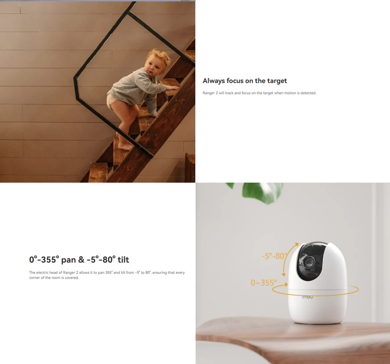 IMOU Ranger 2 3MP 5MP Wifi Security Camera Humen Detect CCTV Baby Cry ...