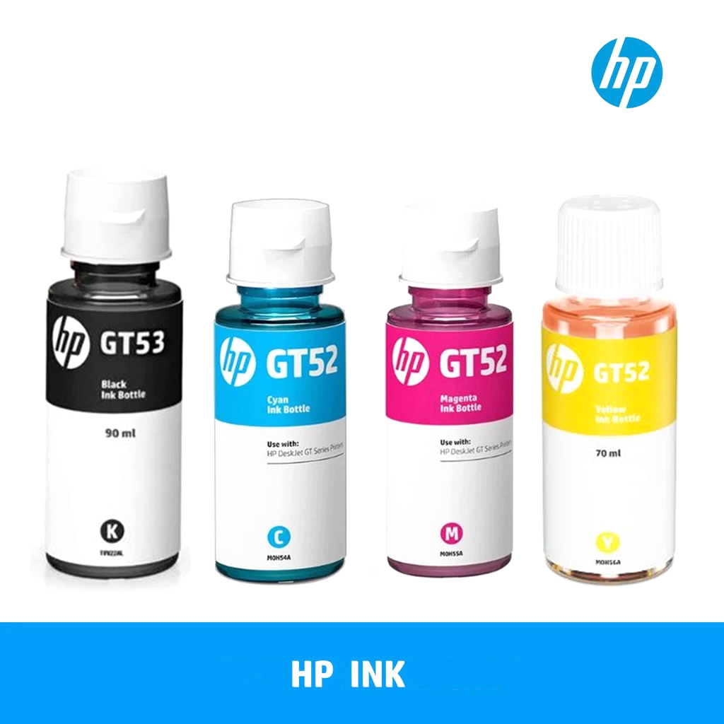 HP Original GT53 Black + GT52 C/M/Y Set Of 4units Ink Bottle For HP ...