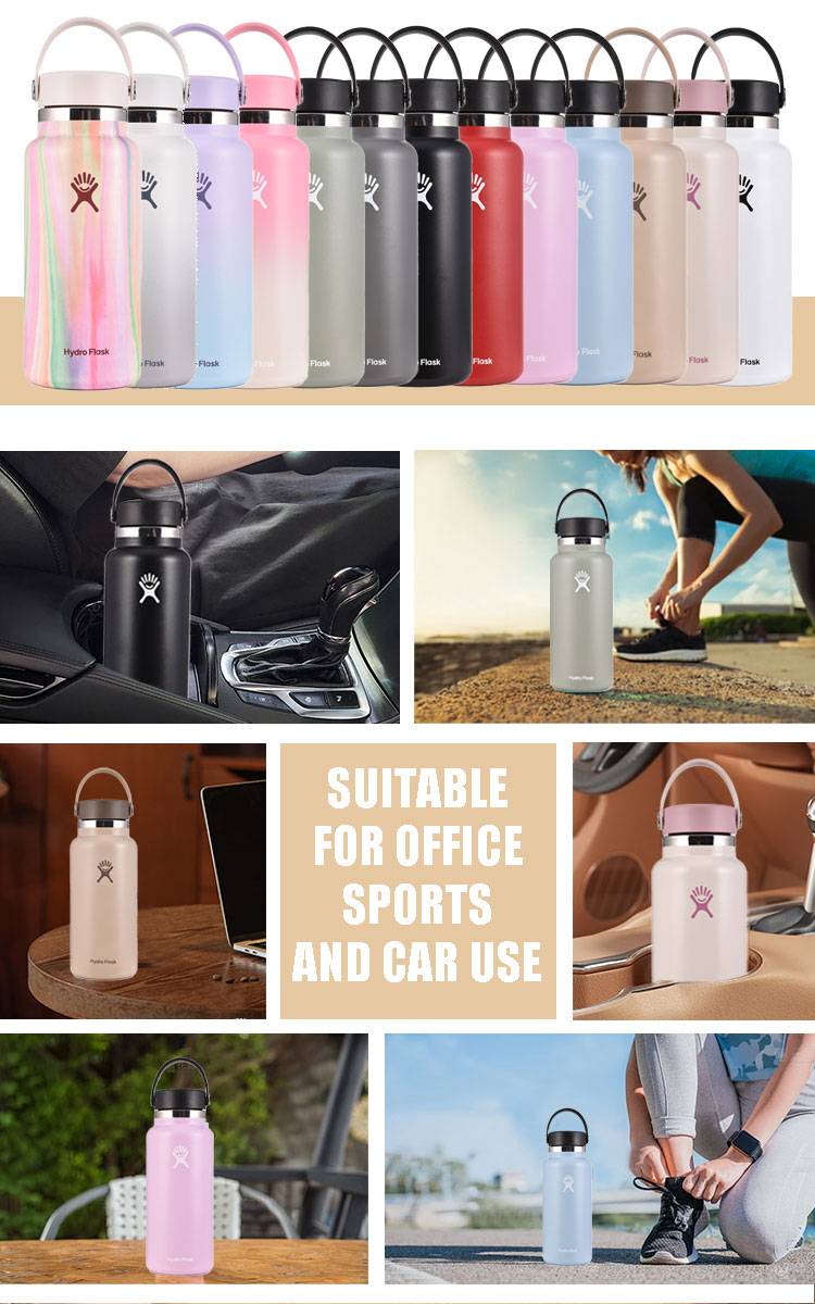 Hydro Flask Tumbler Water Bottle 500/1000 ML Hot/Cold 304 Stainless ...