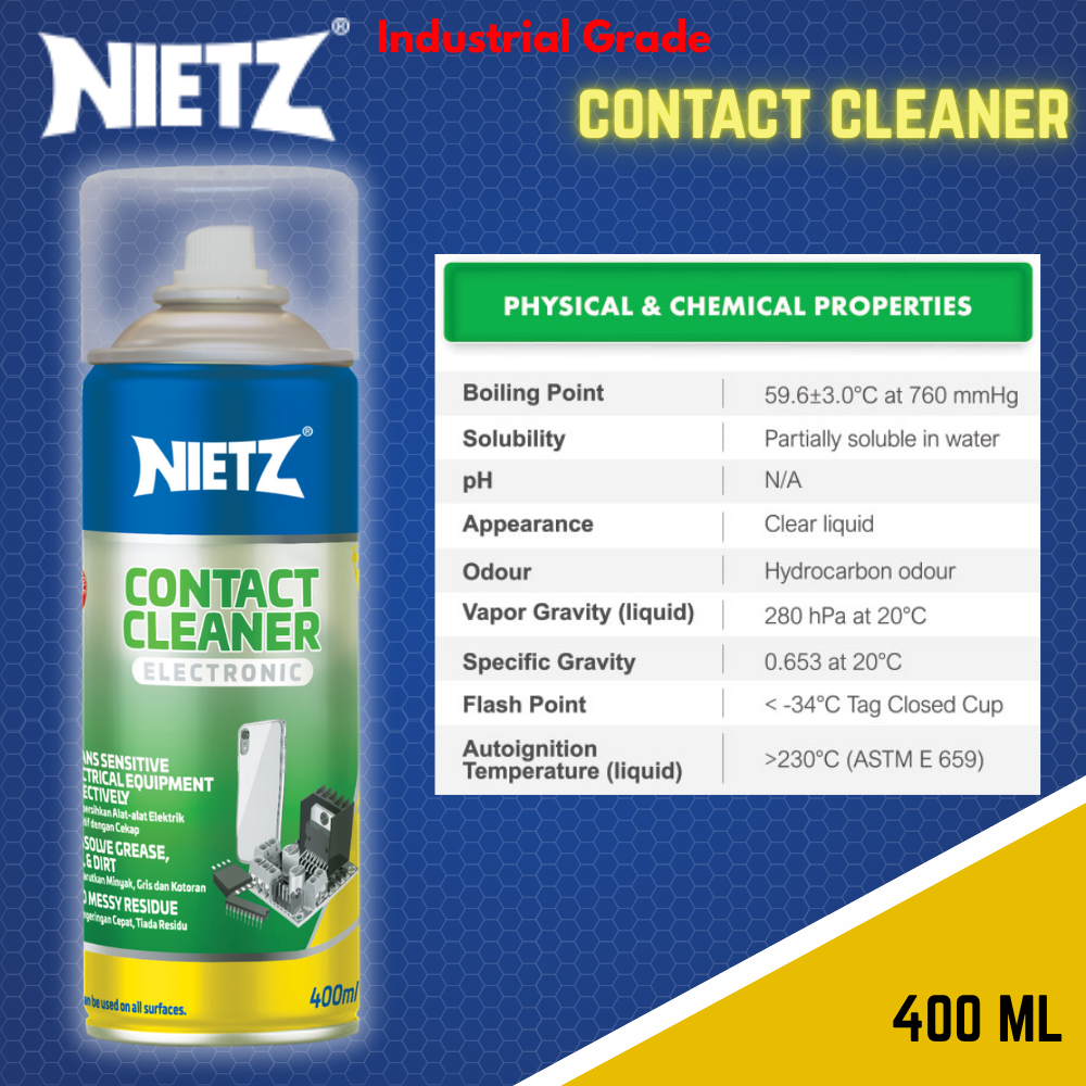 Nietz N10 Industrial Lubricant, White Lithium Grease, Degreaser ...