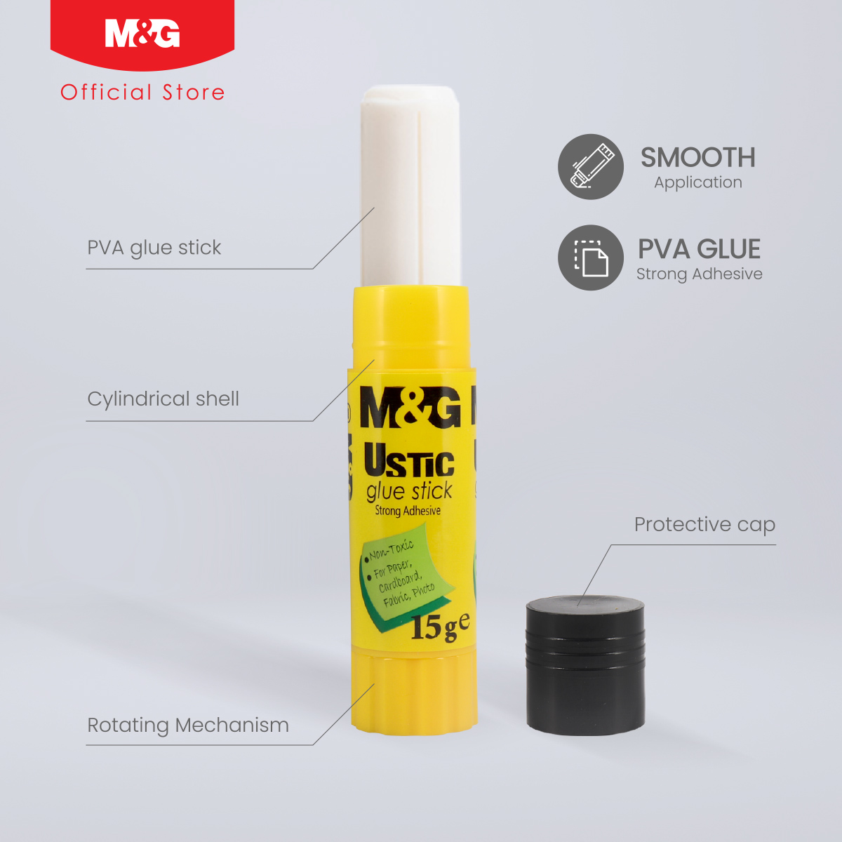 M&G USTIC Lem Stik – Untuk Sekolah, Kerajinan & Pejabat | Glue Stick ...