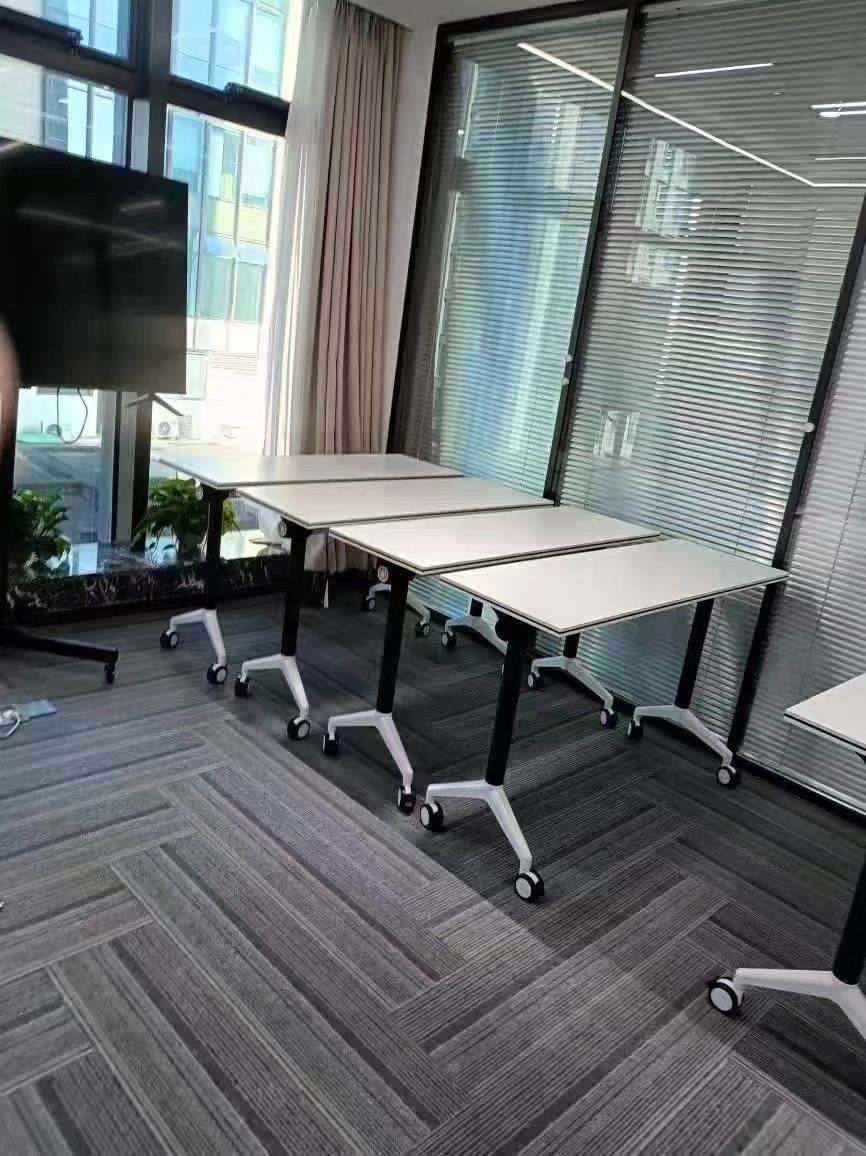 Training Table Meja Lipat Portable Wheels Foldable Table Meja Mesyuarat ...