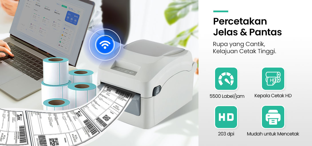 TIMOZIA A6 Thermal Printer USB & Bluetooth – Print Waybills, Shipping ...