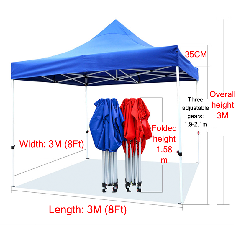 【JM-YU】16kg 10x20Ft Roof Night Market Canopy Camping Tent Khemah Canopy ...