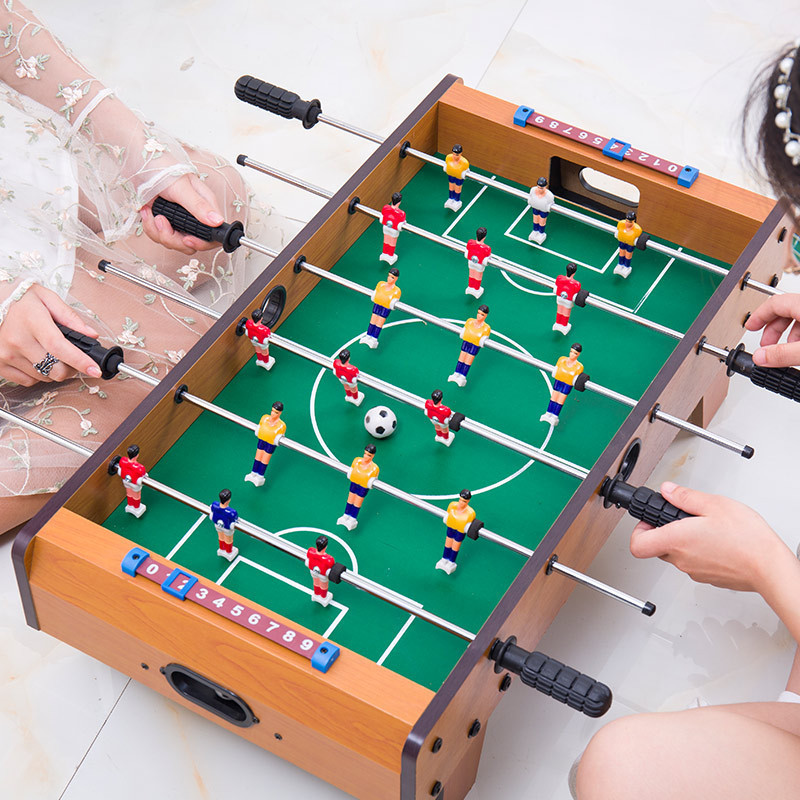 Deluxe 6-Control Mini Foosball Table Soccer Table Football Table With ...