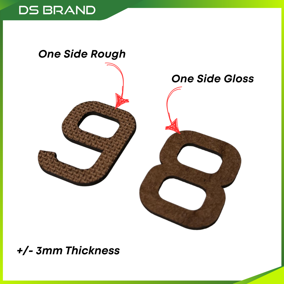 Huruf Kayu 3D DIY / Size 40mm H, 60mm H / Hardboard Alphabet & Number ...