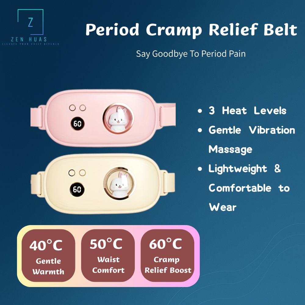 【Period Cramp Relief Belt】 – Heating Pad for Menstrual Pain, Uterus ...
