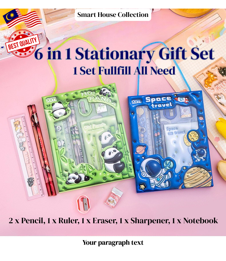 Stationery Set For Kids Gift/ Stationary Gift Set/ Doorgift Goodies ...