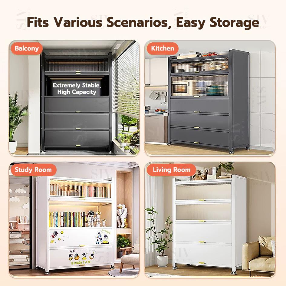 Fador Organizer Kitchen Cabinet Rack Shelves Microwave Oven Kitchen ...