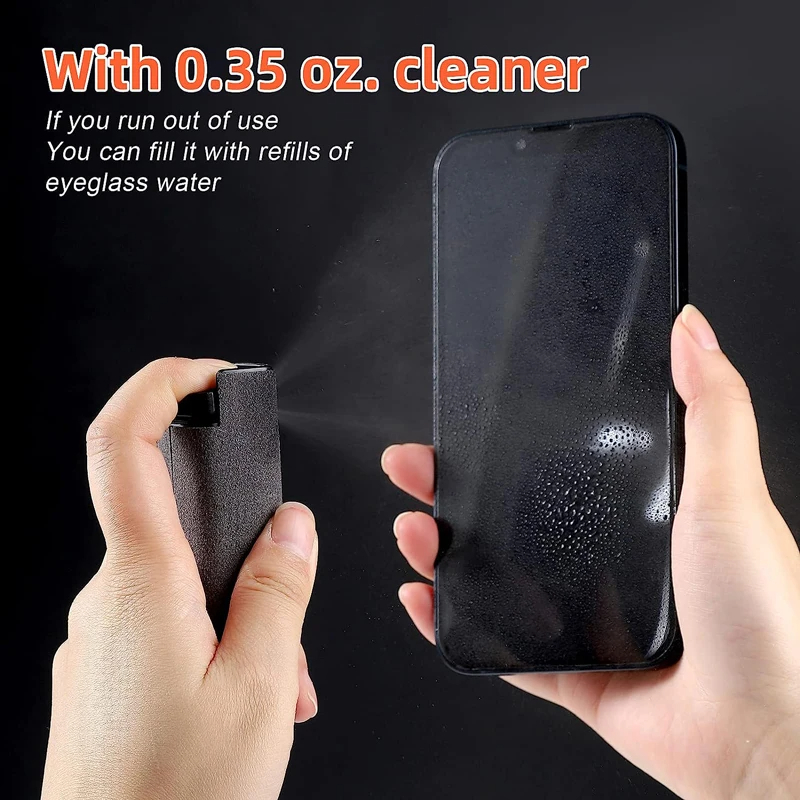 Pembersih Skrin Telefon Bimbit Mudah Alih Semburan & Kain Mikrofiber ...