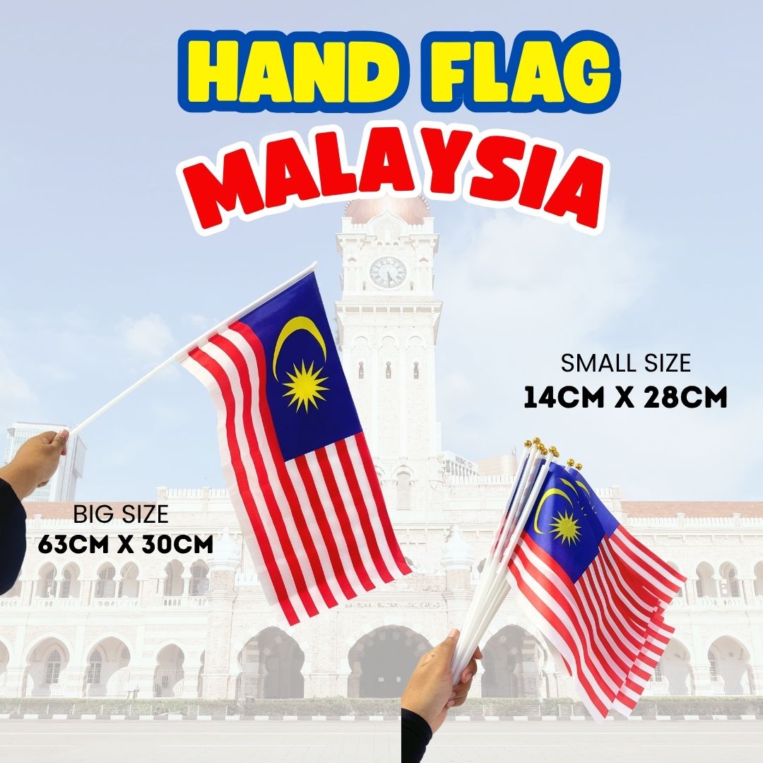 TBF Malaysia Hand Flag Handheld Bendera Tangan Malaysia Malaysia ...