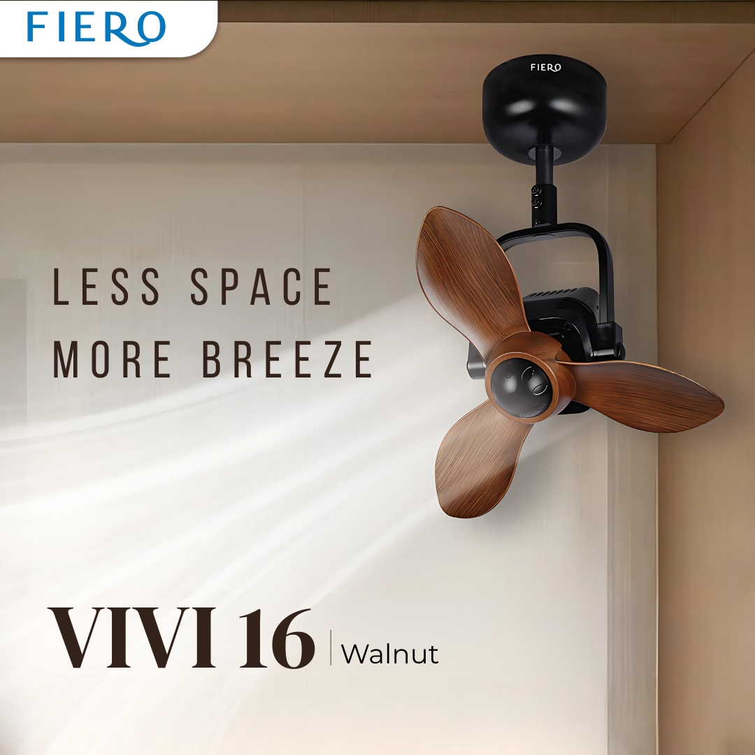 FIERO TINY 16" VIVI 16" Wall Fan 7+TURBO Speed Remote Control Ceiling ...