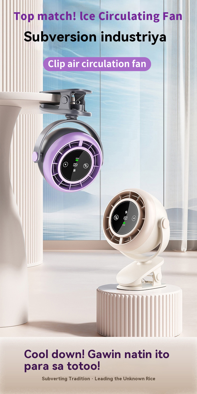 【Opening promotion】Airmate Rechargeable Small Fans With Battery Digital ...