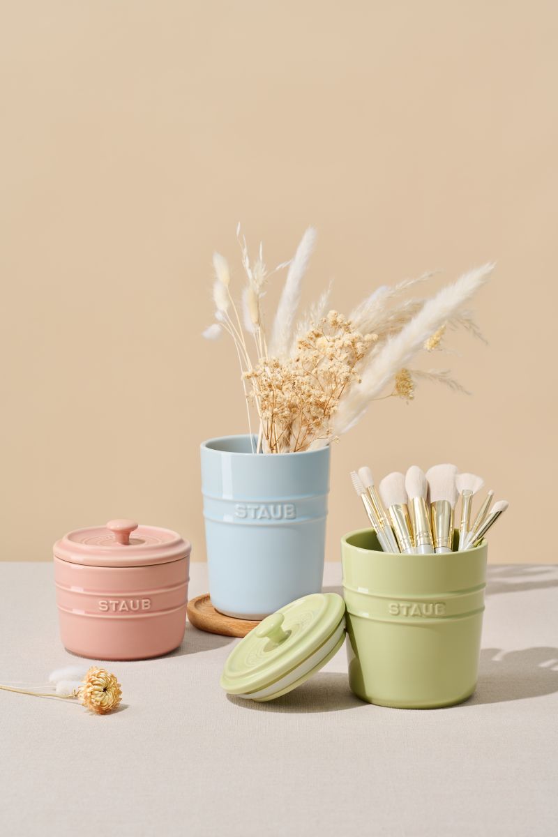 Staub Round Storage Pot S - Pink | Shopee Malaysia